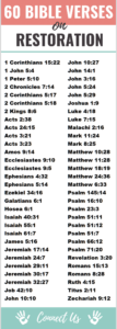 60 Encouraging Bible Scriptures on Restoration – ConnectUS