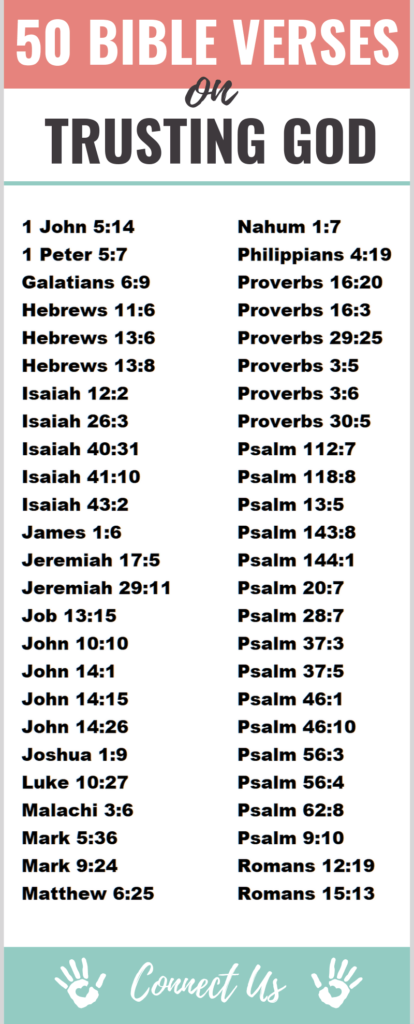 51 Encouraging Bible Scriptures on Trusting God – ConnectUS