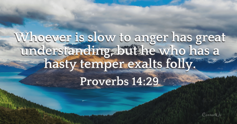 40 Compelling Bible Scriptures on Anger – ConnectUS