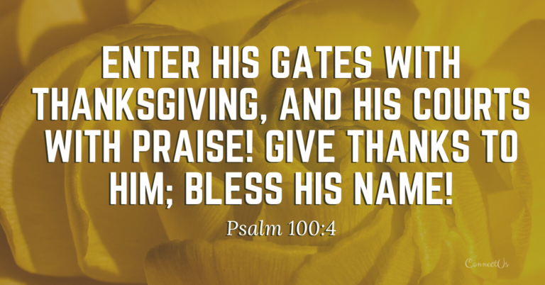 75 Best Bible Scriptures on Thankfulness – ConnectUS
