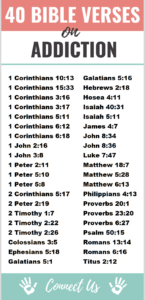 40 Inspiring Bible Scriptures on Addiction – ConnectUS