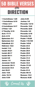 50 Compelling Bible Scriptures on Direction – ConnectUS