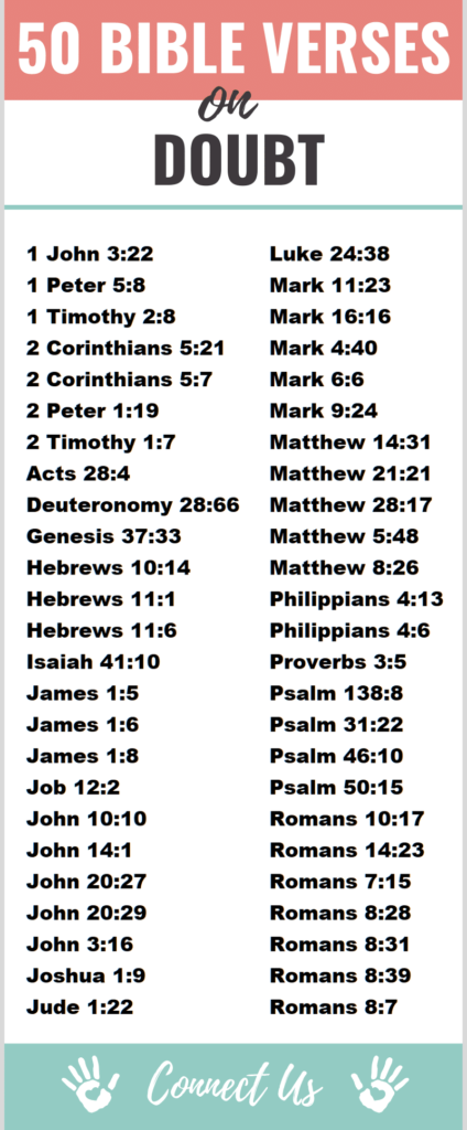 50 Uplifting Bible Scriptures on Doubt – ConnectUS