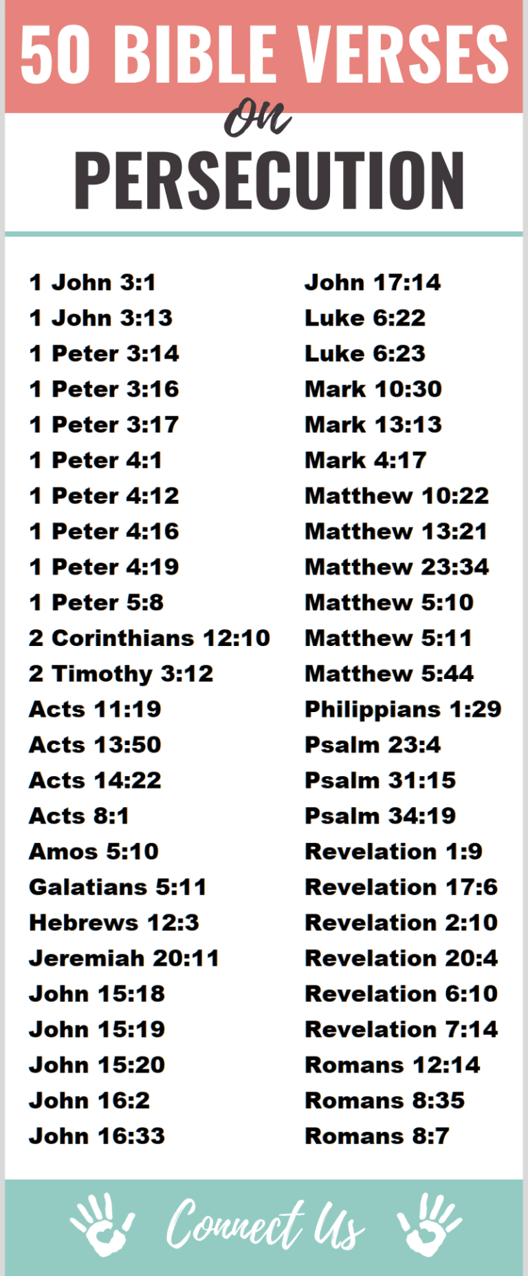 50 Transcendent Bible Scriptures on Persecution – ConnectUS