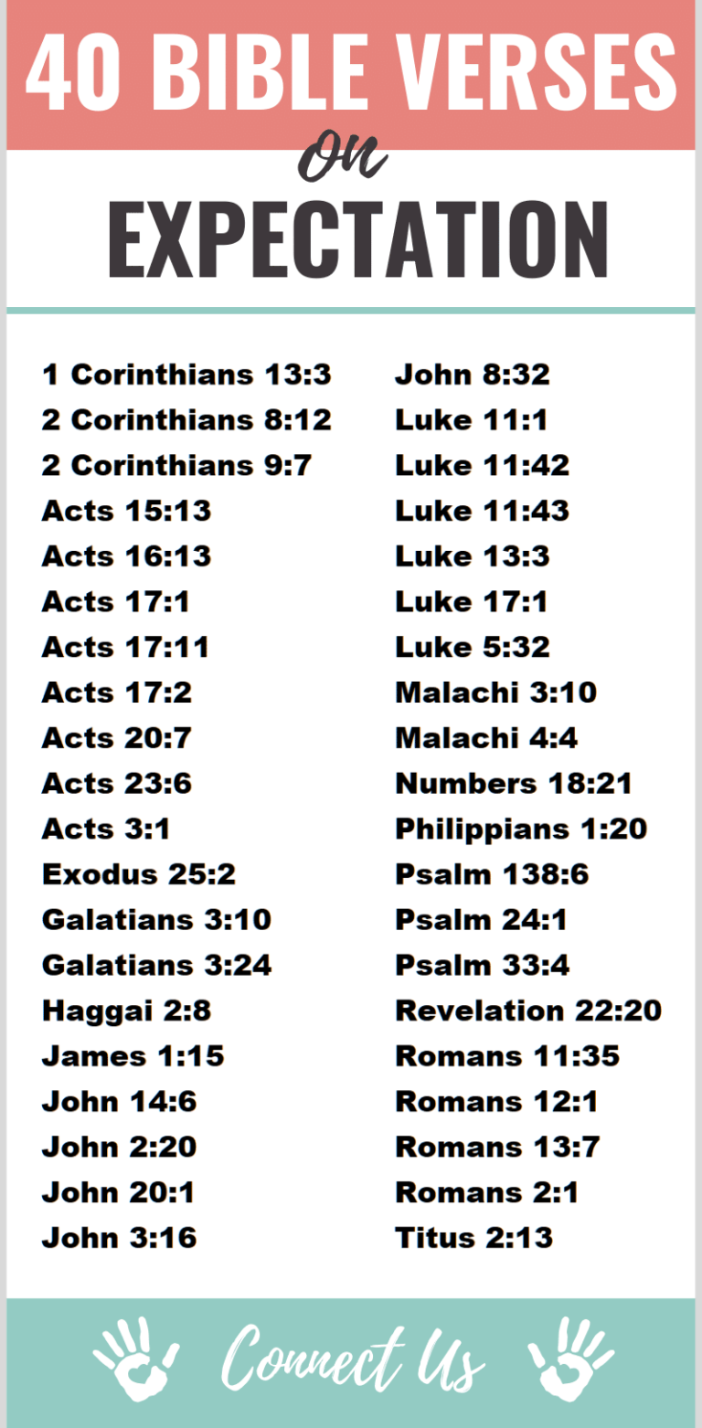 40 Strong Bible Scriptures on Expectation – ConnectUS