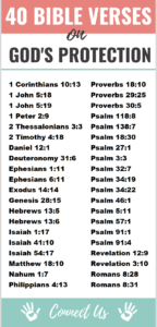 40 Strong Bible Scriptures on God’s Protection – ConnectUS