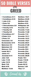50 Compelling Bible Scriptures on Greed – ConnectUS