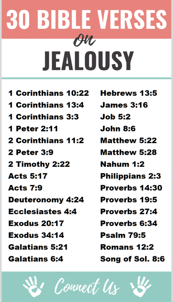 30 Important Bible Scriptures on Jealousy – ConnectUS