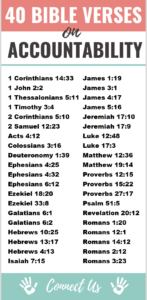 40 Strong Bible Scriptures on Accountability – ConnectUS