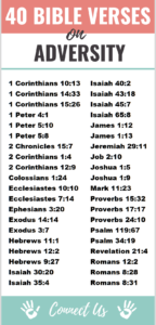 40 Encouraging Bible Scriptures on Adversity – ConnectUS