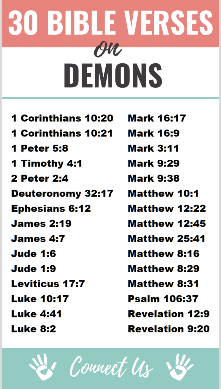 30 Compelling Bible Scriptures on Demons – ConnectUS