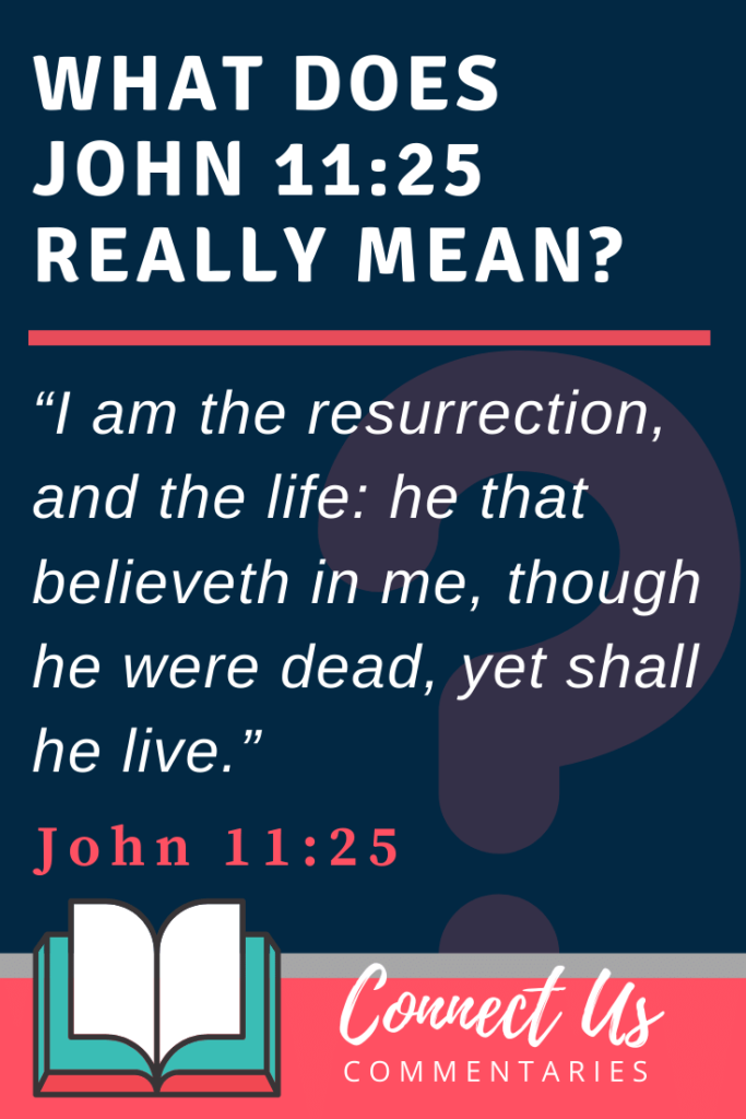 Meaning of “I Am The Resurrection and the Life” – John 11:25 KJV ...