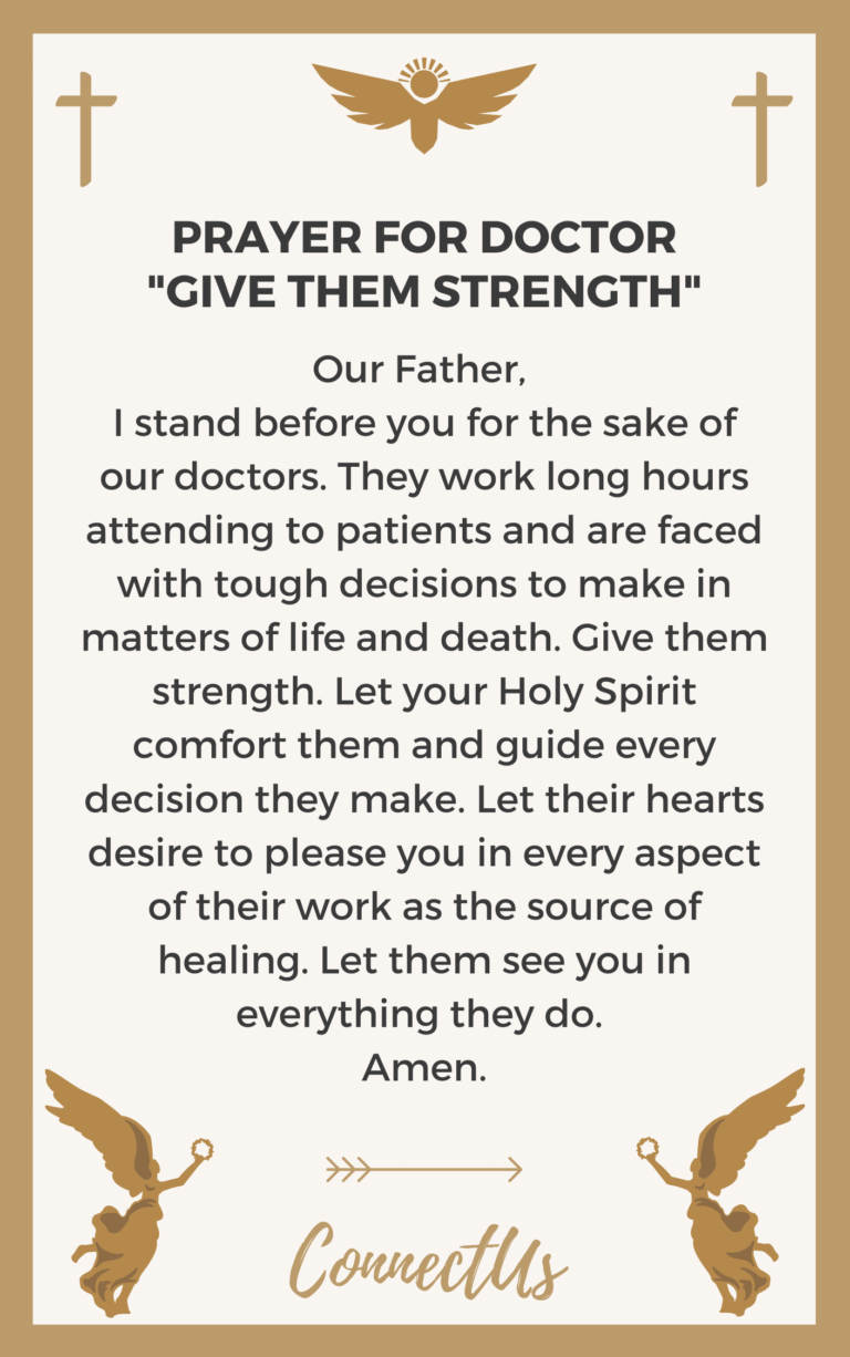 11 Inspiring Prayers for Doctors – ConnectUS