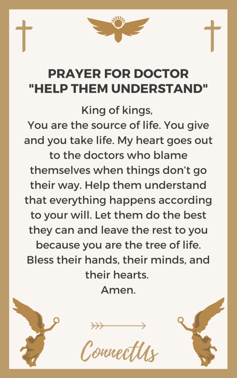 11 Inspiring Prayers for Doctors – ConnectUS