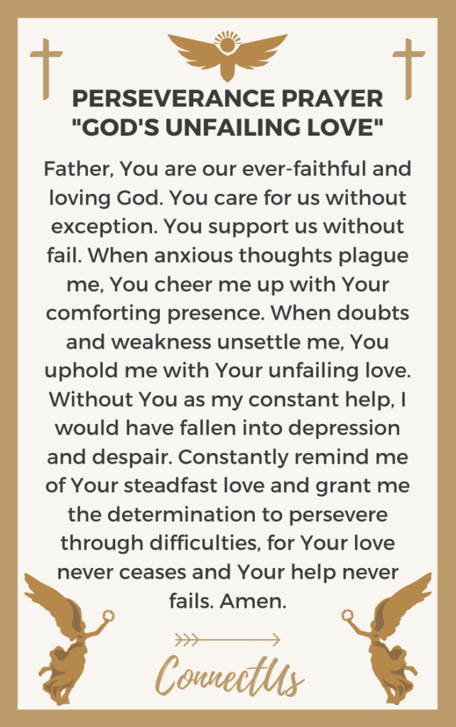 25 Powerful Prayers for Perseverance with Prayer Card Images – ConnectUS