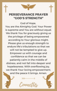 25 Powerful Prayers for Perseverance with Prayer Card Images – ConnectUS