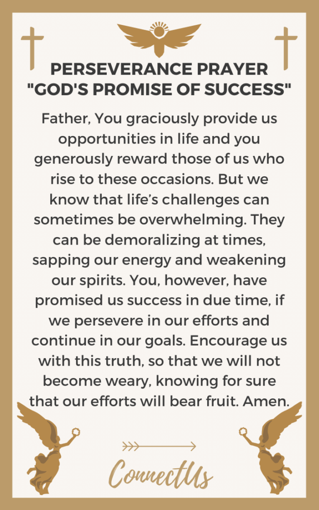 25 Powerful Prayers for Perseverance with Prayer Card Images – ConnectUS