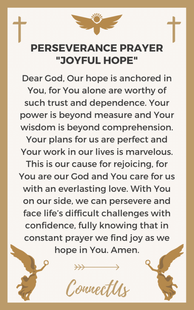 25 Powerful Prayers for Perseverance with Prayer Card Images – ConnectUS