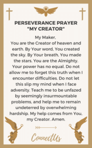 25 Powerful Prayers for Perseverance with Prayer Card Images – ConnectUS
