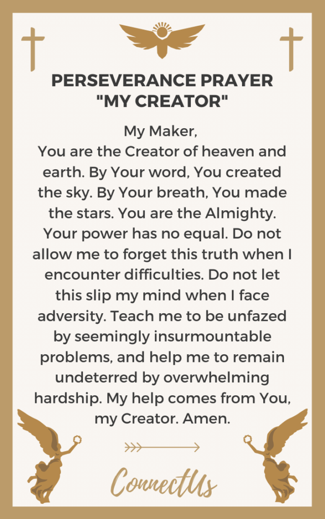 25 Powerful Prayers for Perseverance with Prayer Card Images – ConnectUS