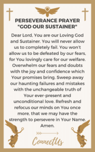 25 Powerful Prayers for Perseverance with Prayer Card Images – ConnectUS