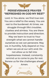 25 Powerful Prayers for Perseverance with Prayer Card Images – ConnectUS
