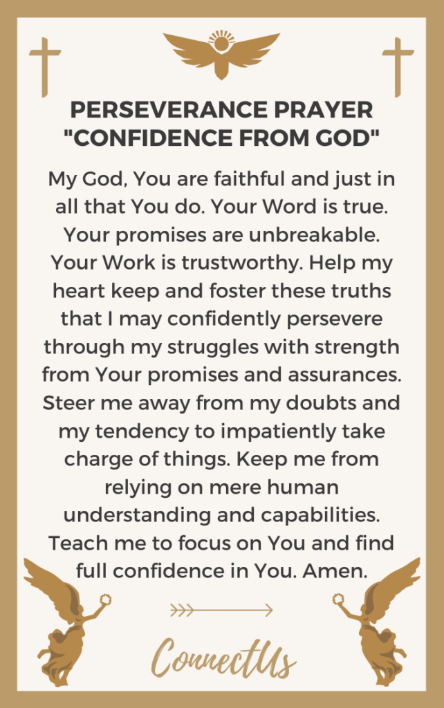 25 Powerful Prayers for Perseverance with Prayer Card Images – ConnectUS