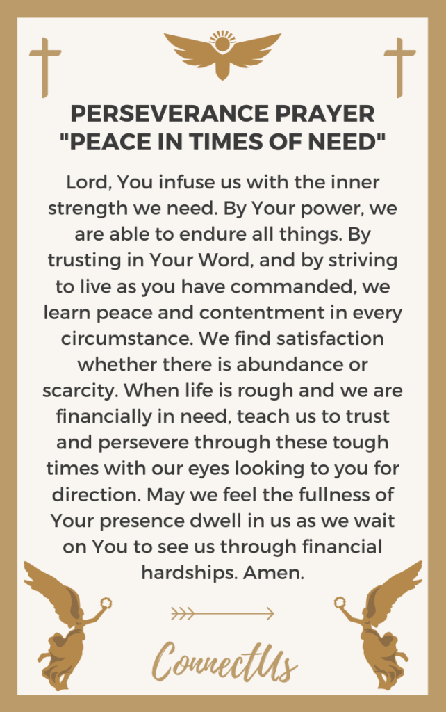 25 Powerful Prayers for Perseverance with Prayer Card Images – ConnectUS