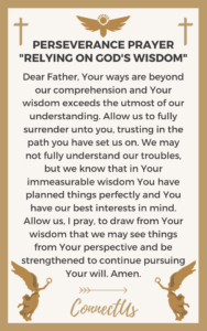 25 Powerful Prayers for Perseverance with Prayer Card Images – ConnectUS