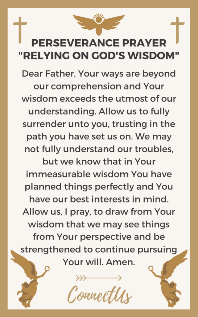 25 Powerful Prayers for Perseverance with Prayer Card Images – ConnectUS