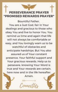 25 Powerful Prayers for Perseverance with Prayer Card Images – ConnectUS
