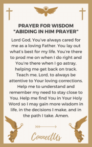 20 Powerful Prayers for Wisdom and Direction – ConnectUS