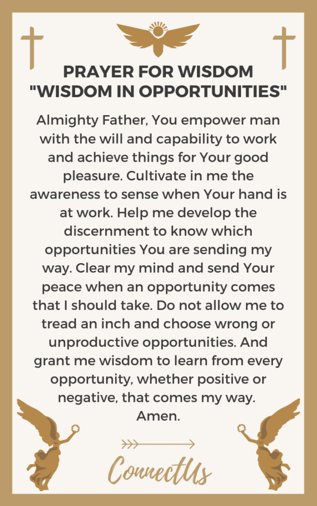 20 Powerful Prayers for Wisdom and Direction – ConnectUS