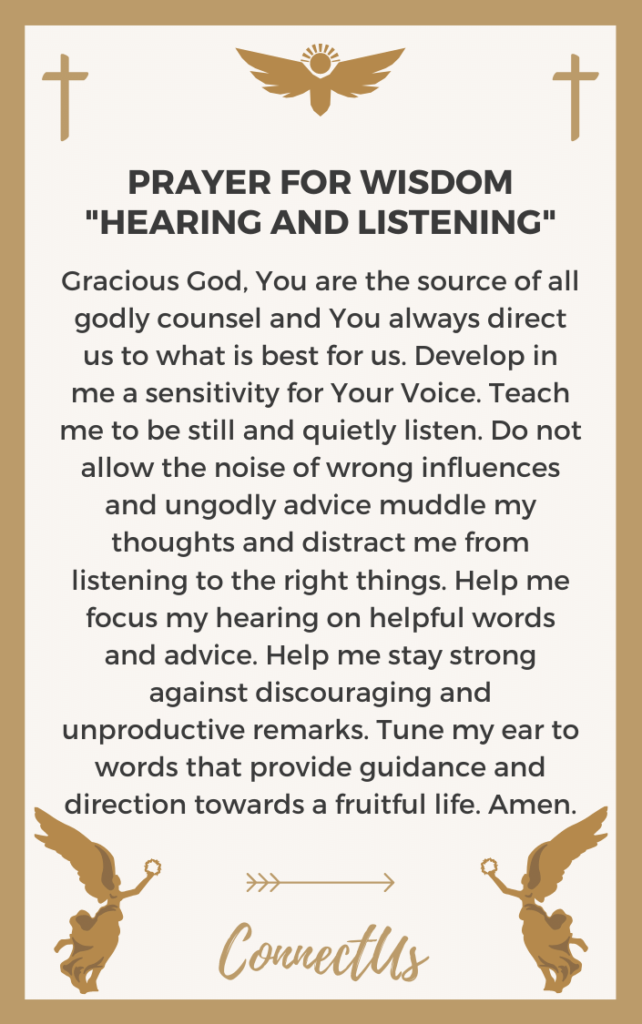 20 Powerful Prayers for Wisdom and Direction – ConnectUS