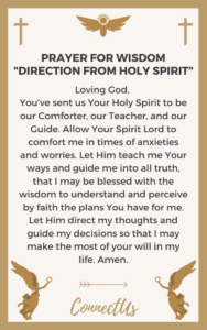 20 Powerful Prayers for Wisdom and Direction – ConnectUS