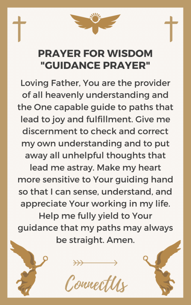 20 Powerful Prayers for Wisdom and Direction – ConnectUS