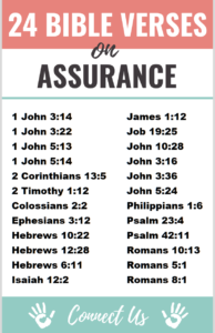 25 Powerful Bible Scriptures on Assurance – ConnectUS