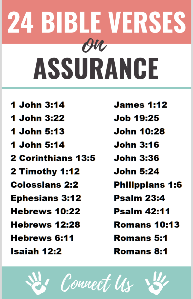 25 Powerful Bible Scriptures on Assurance – ConnectUS