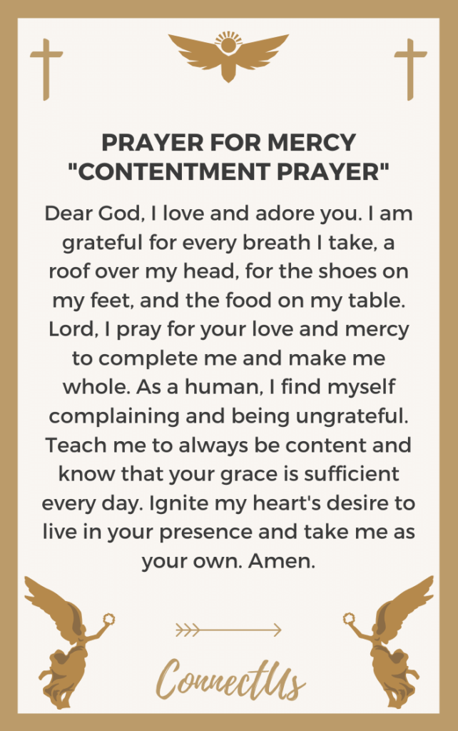 25 Powerful Prayers for Mercy from God – ConnectUS