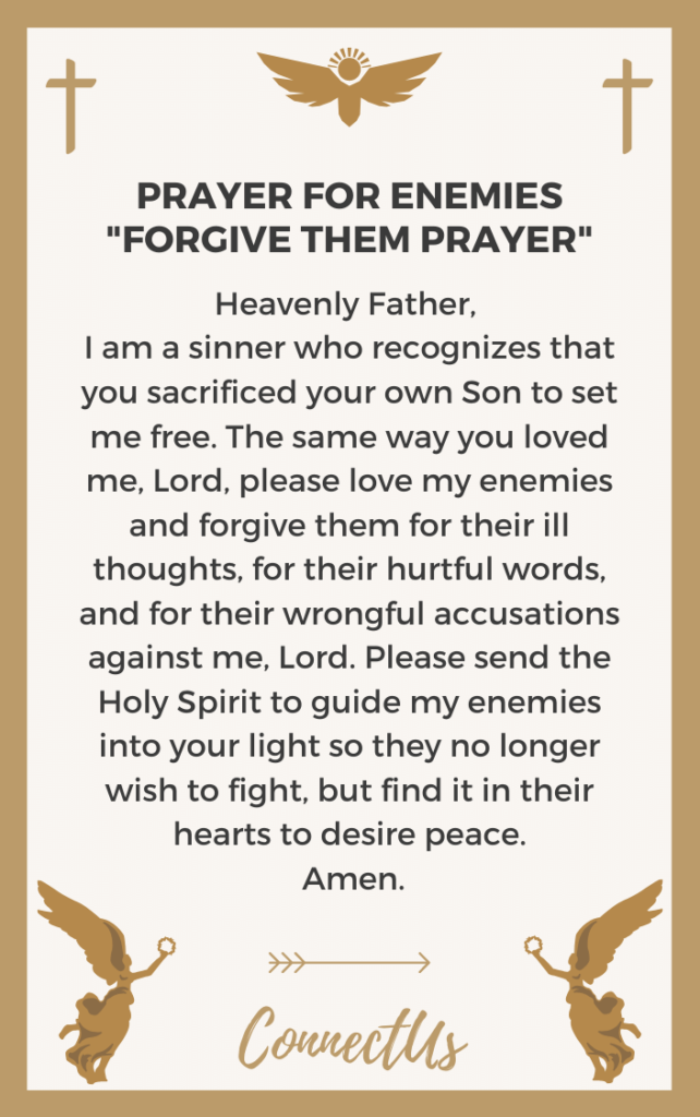 11 Mighty Prayers for Enemies – ConnectUS