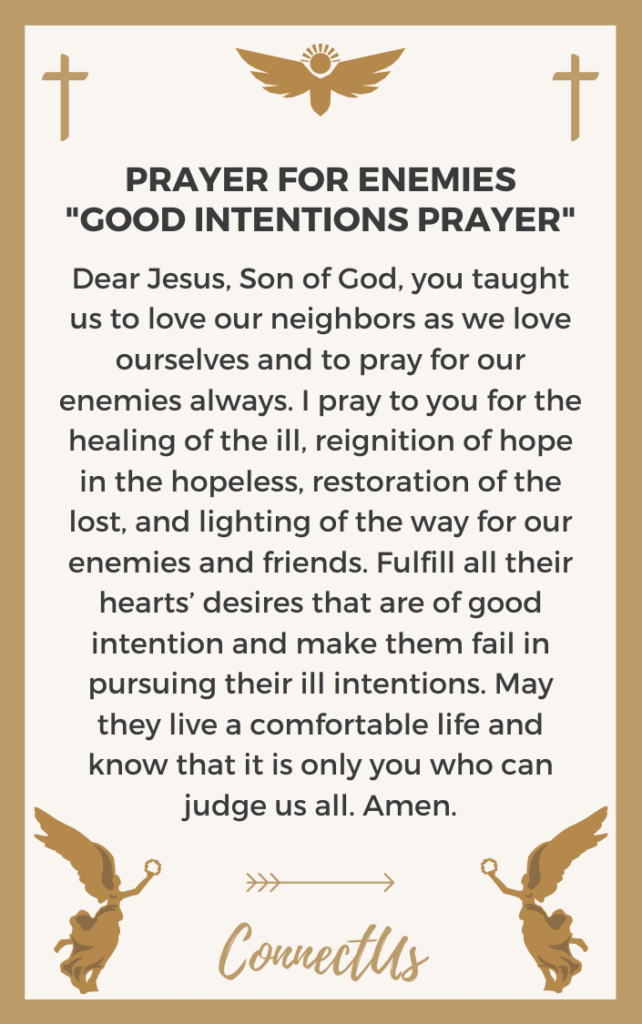 11 Mighty Prayers for Enemies – ConnectUS