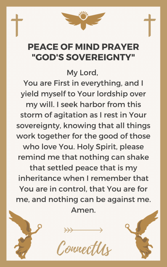 25 Encouraging Prayers for Peace of Mind with Images – ConnectUS