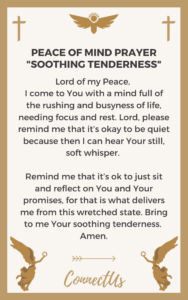 25 Encouraging Prayers for Peace of Mind with Images – ConnectUS