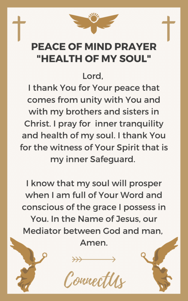25 Encouraging Prayers for Peace of Mind with Images – ConnectUS