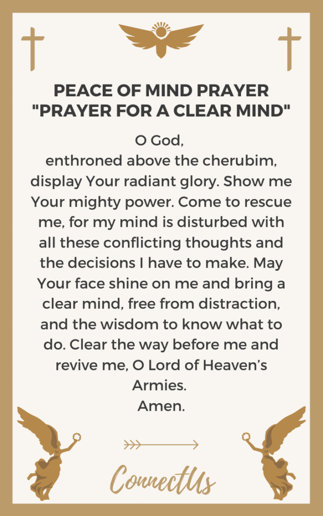 25 Encouraging Prayers for Peace of Mind with Images – ConnectUS