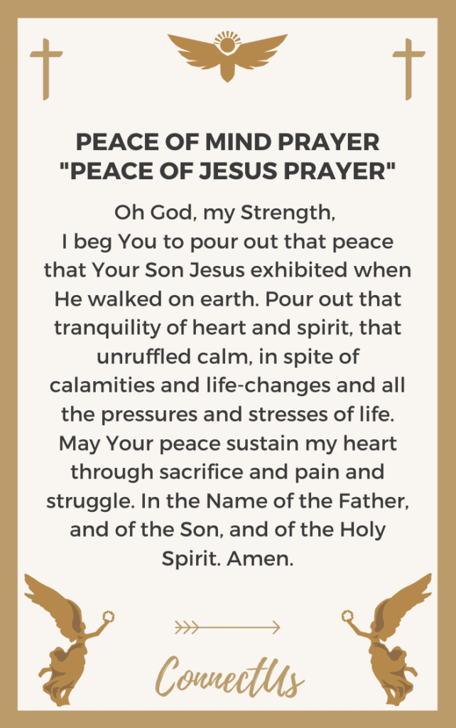 25 Encouraging Prayers for Peace of Mind with Images – ConnectUS