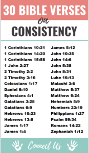 30 Important Bible Scriptures on Consistency – ConnectUS