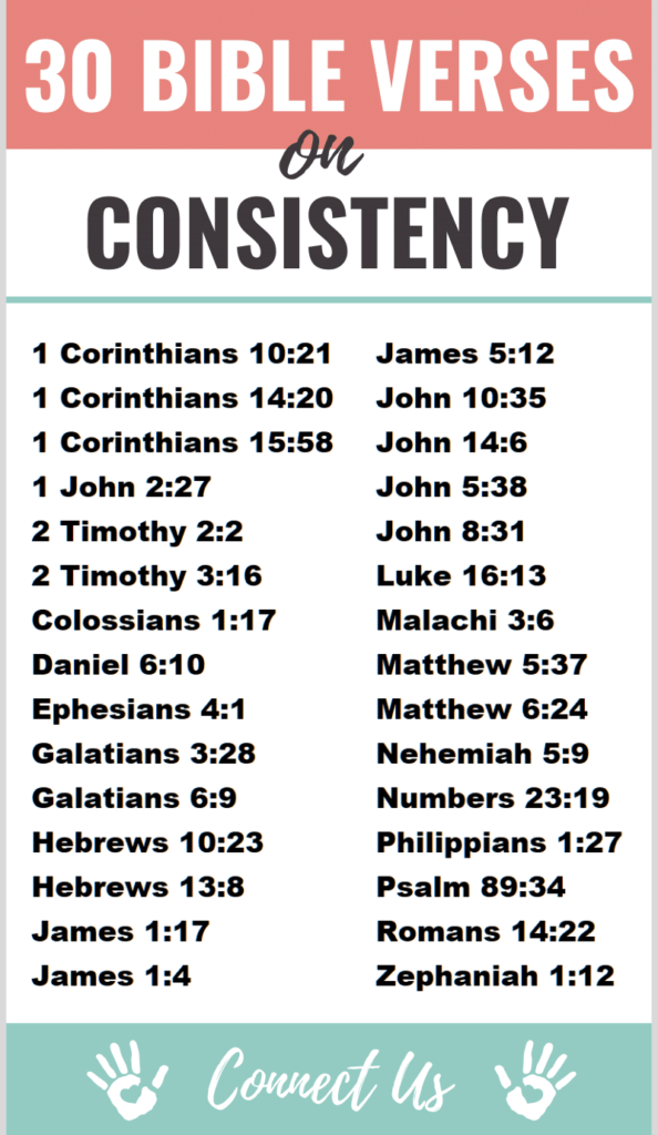 30 Important Bible Scriptures on Consistency – ConnectUS