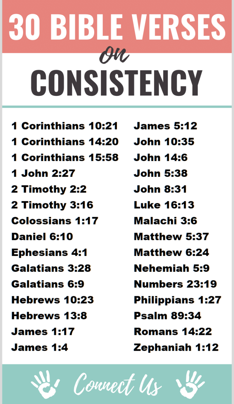 30 Important Bible Scriptures on Consistency – ConnectUS