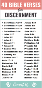 40 Important Bible Scriptures on Discernment – ConnectUS